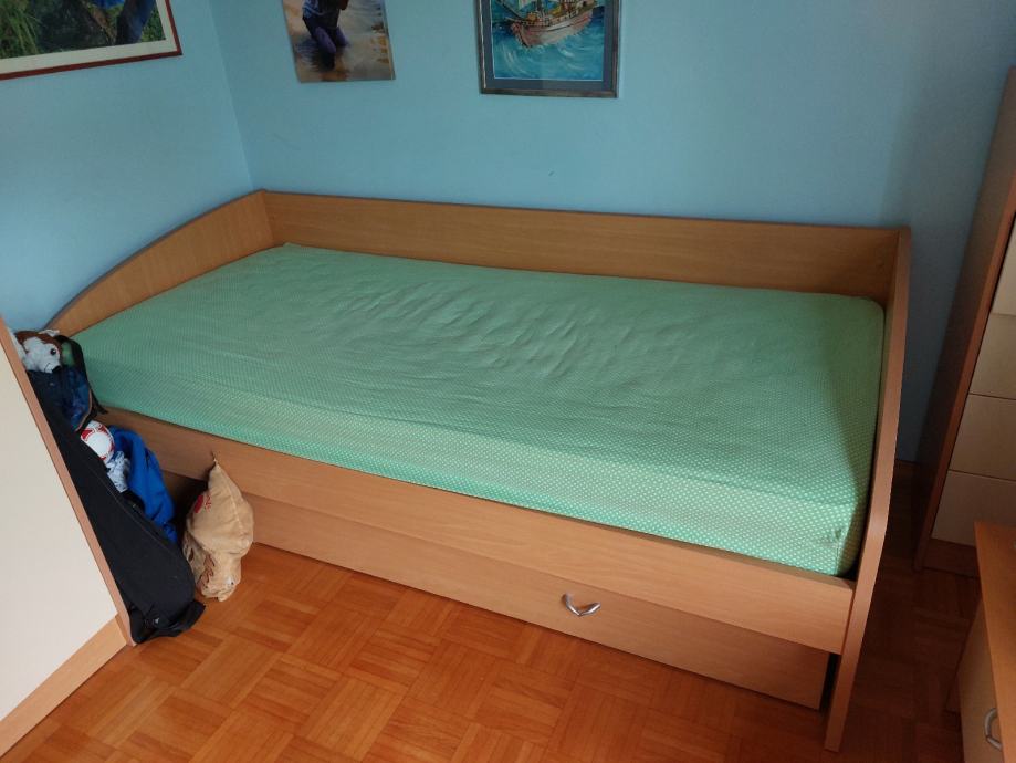 Postelja Alples (90×200) z dodatnim izvlečnim ležiščem