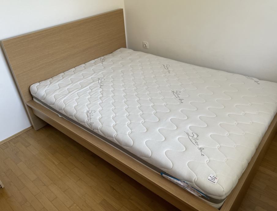 Prodam rabljen posteljni okvir Ikea Malm (140cm)