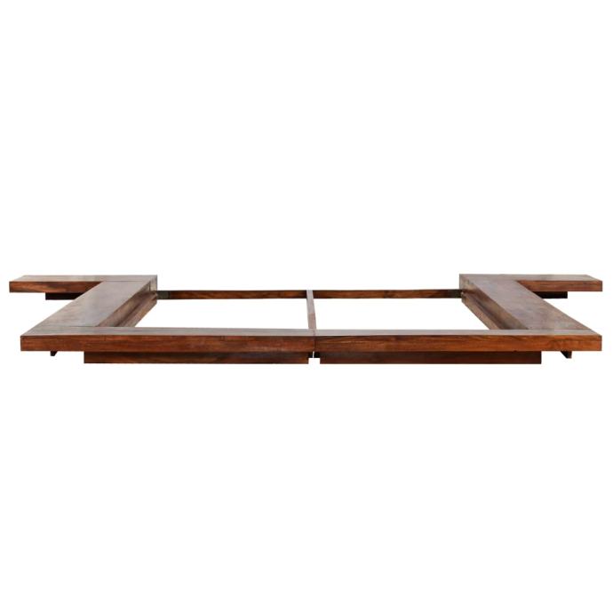 vidaXL Japonski okvir za futon posteljo iz trdnega lesa 180x200 cm