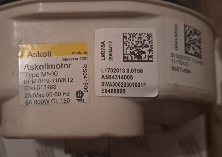 Gorenje Inverter motor Askoll M500