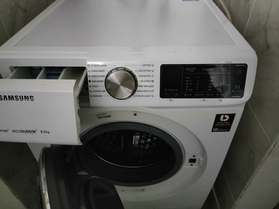 Samsung Qdrive Eco Bubble Add wash 8kg inverter motor keramčni grelnik