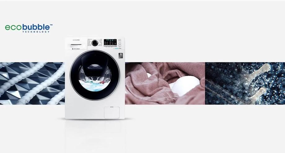 Samsung Qdrive Eco Bubble Add wash 8kg inverter motor keramčni grelnik