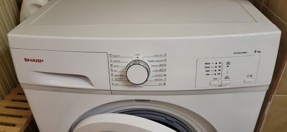 SHARP pralni stroj 5kg