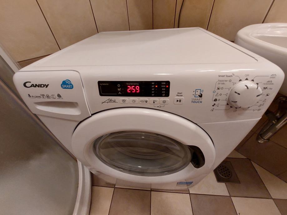 Pralno-sušilni stroj CANDY HCSW 386D-S SMART TOUCH