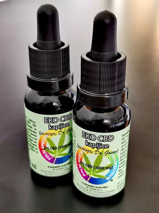 Eko CBD kapljice po receptu DOKTORJA - 1.000mg CBD