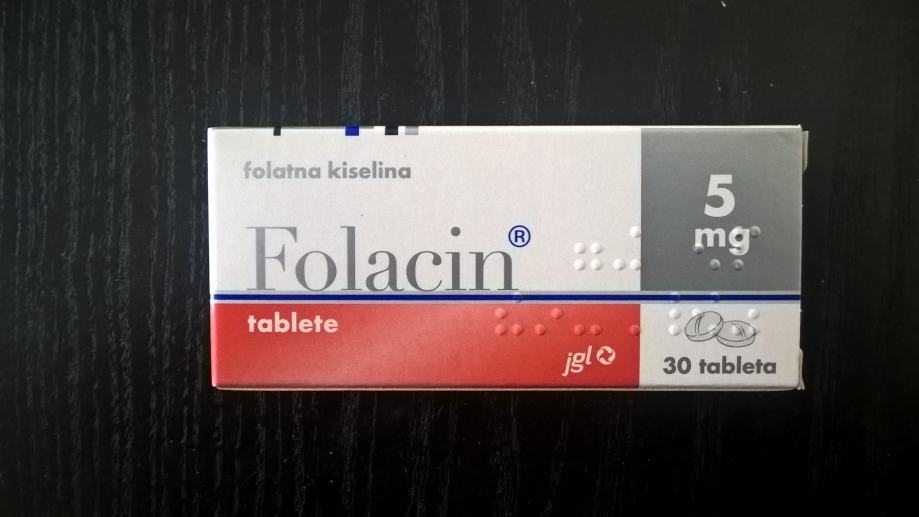 Folacin, tablete folne kisline