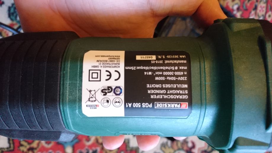 Premi brusilnik Parkside PGS 500 A1