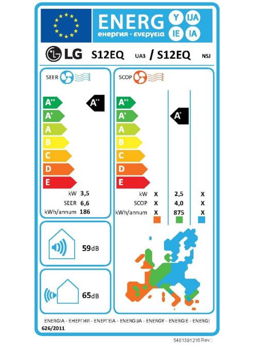 LG S12EQ (S12EQ.NSJ / S12EQ.UA3) STANDRAD 3,5Kw klima naprava