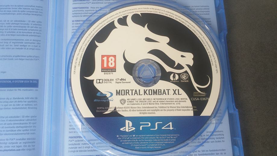 PS4 igra Mortal Kombat XL (MK, PS 4, PlayStation 4)