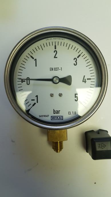 Manometer -1 do 5 bar NOV INOX