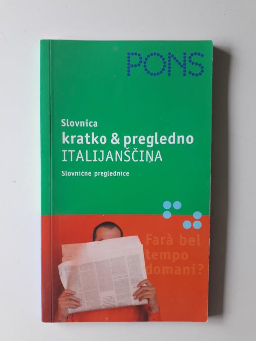 PONS SLOVNICA KRATKO PREGLEDNO ITALIJANŠČINA