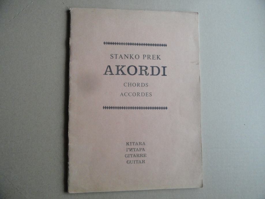 STANKO PREK, AKORDI, KITARA