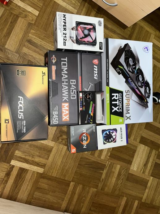 Komplet računalnik Ryzen 5 3600, RTX 3070 TI, 16GB 3200mhz, 1TB NVME