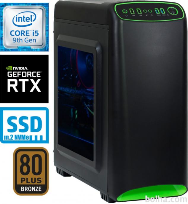 Računalnik MEGA 4000 Gamer i5-9600K 2SSD16 2T RTX2070