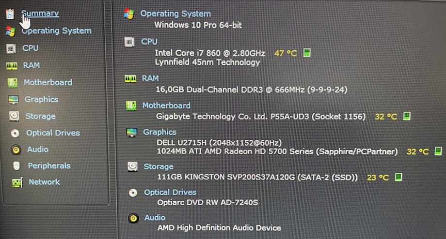 Računalnik Core i7-860 / 16GB RAM / 120GB SSD / Radeon HD 5770 1GB