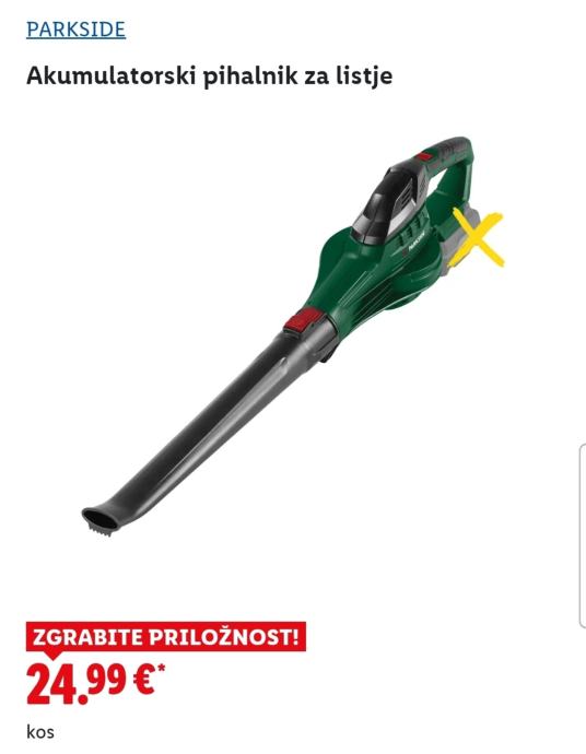 Puhalnik listja Parkside
