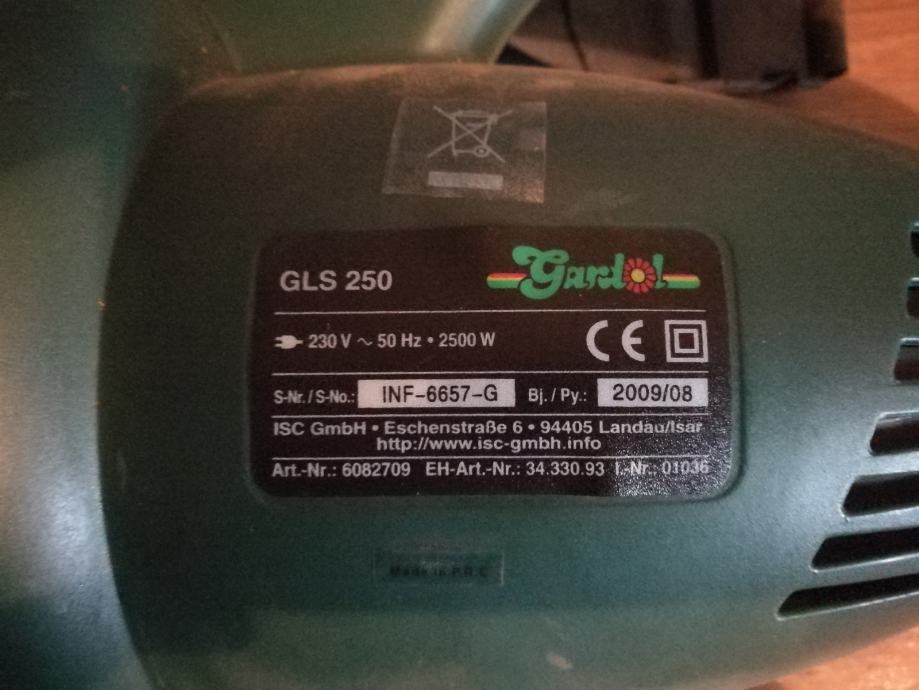 Sesalec za listje Gardol GLS 250