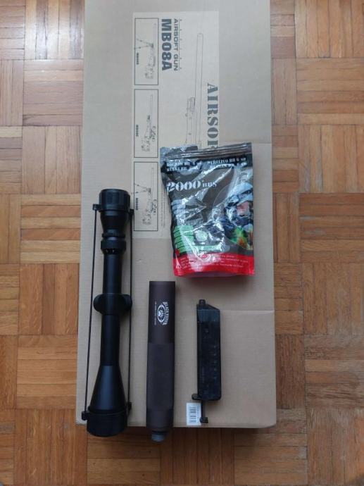 Well MB08 sniper airsoft puška