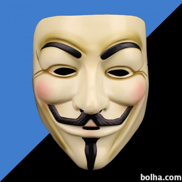 Maska Anonymous Anonimnež V for Vendetta - Pustne maske 2021