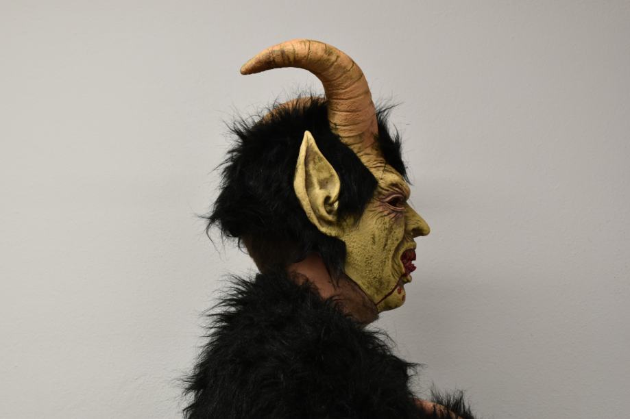 Maska Parkelj Krampus Kozel temni