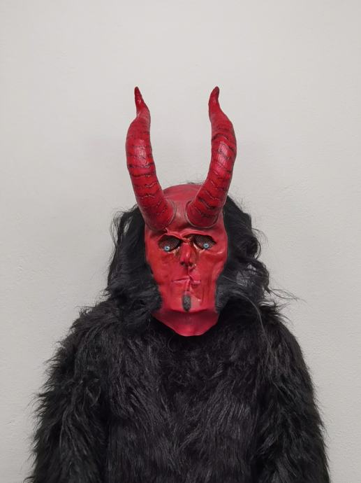 Maska Parkelj Krampus Rdeči hrust 2
