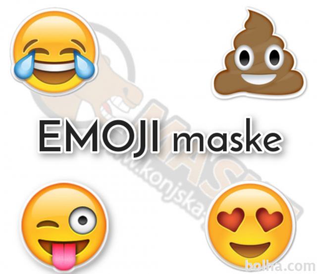 Maska Smiley - Smejoč Emoji - Pustne maske 2021