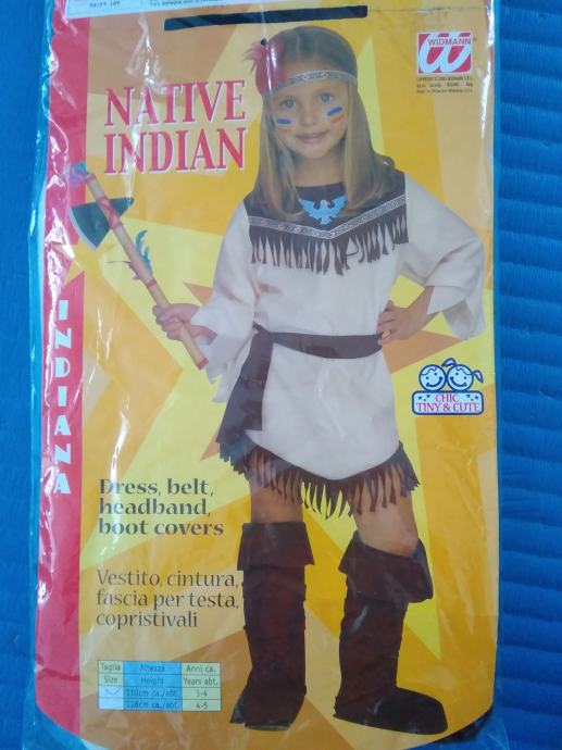 Kostum indijanka, 110 cm