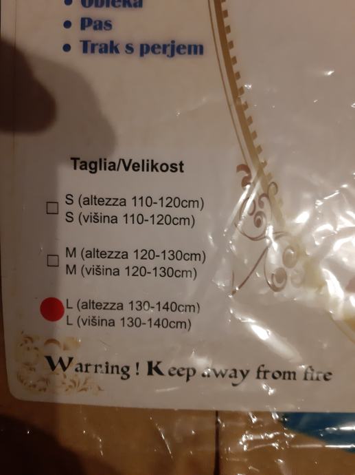 Kostum indijanke velikost 130-140