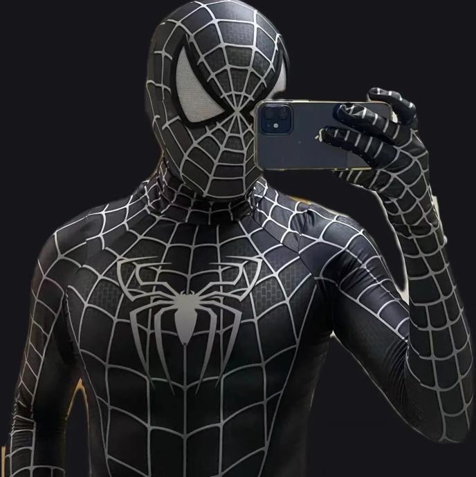 PUSTNI KOSTUM ČRNI SPIDERMAN