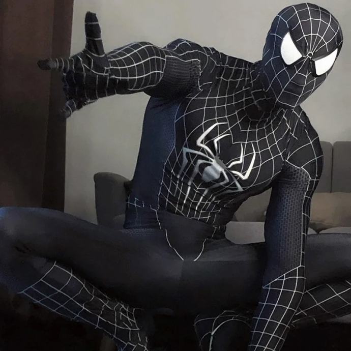 PUSTNI KOSTUM ČRNI SPIDERMAN