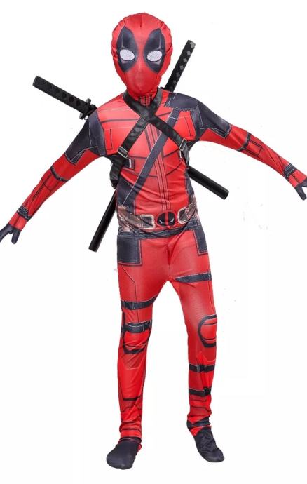 Pustni kostum Deadpool DELUX kvaliteta pustni kostumi za otroke