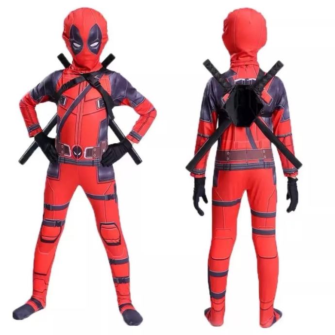 Pustni kostum Deadpool DELUX kvaliteta pustni kostumi za otroke