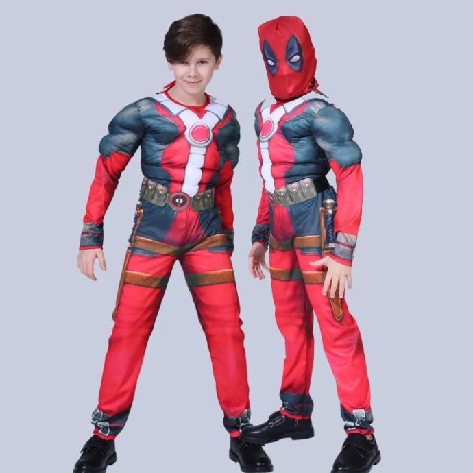 Pustni kostum Deadpool za otroke otroški kostumi za maškare pust 2024