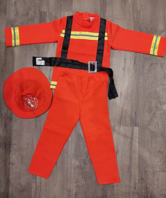Pustni kostum GASILEC 80-92