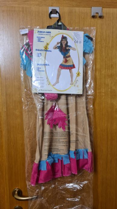 Pustni kostum indijanka 120-130 cm