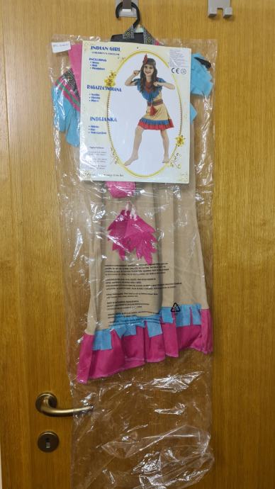 Pustni kostum indijanka 120-130 cm