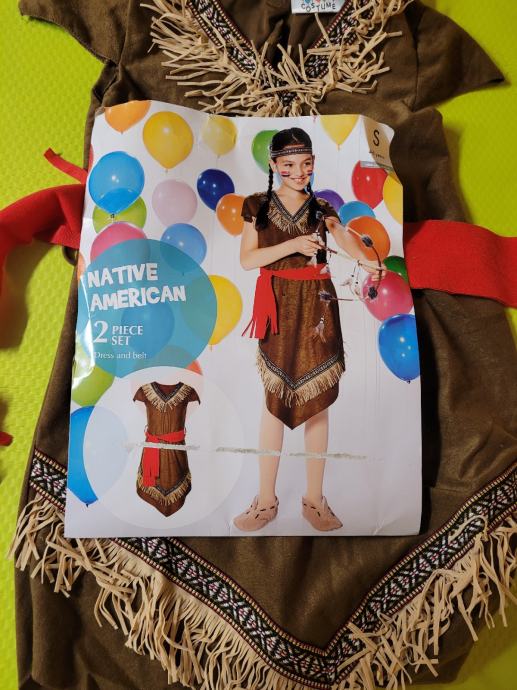 Pustni kostum indijanka