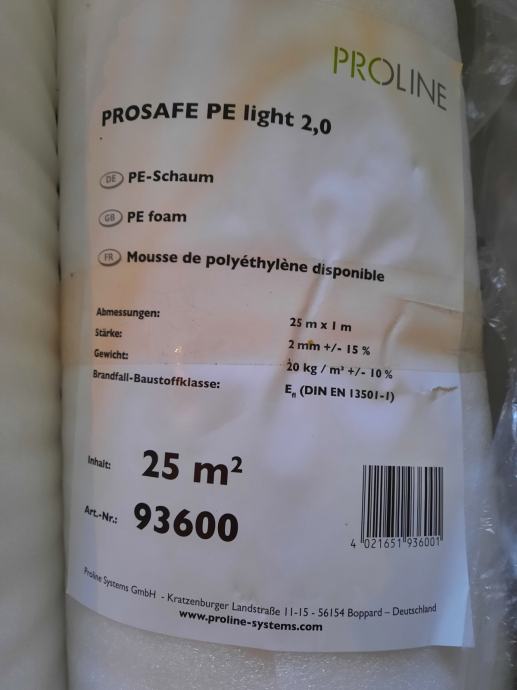 Penasta podloga za pod vinil, laminat...
