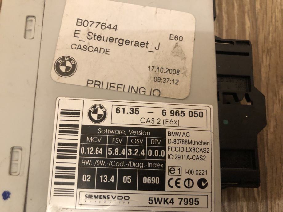 CAS 2 serija 5 6 e60 e61 e63 bmw modul 6965050 računalnik CAS2