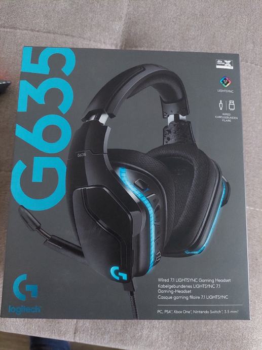 Logitech G635 LIGHTSYNC gaming slušalke 7.1
