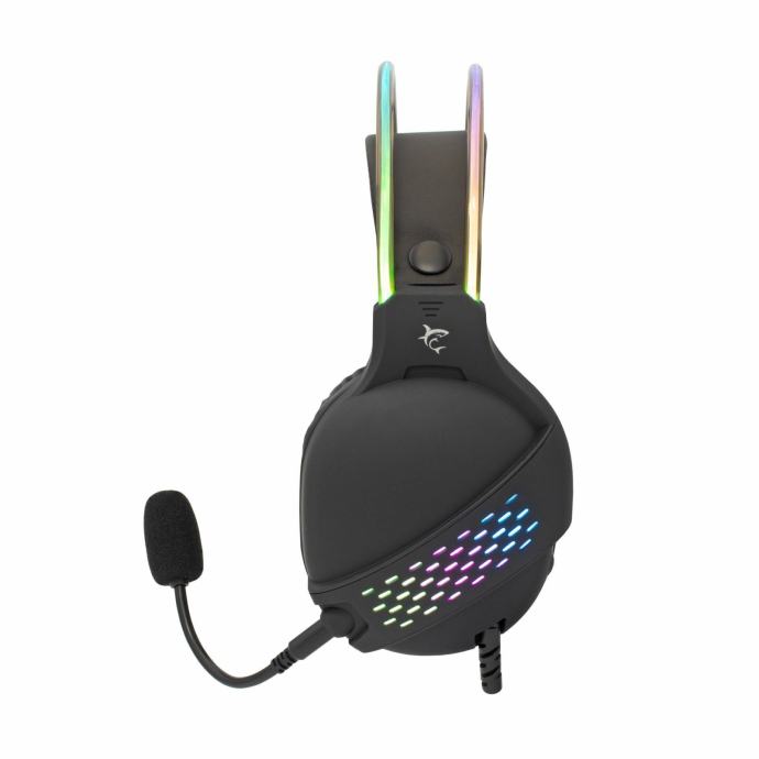Slušalke + mikrofon WHITE SHARK LED GH-2140 OX RGB črne