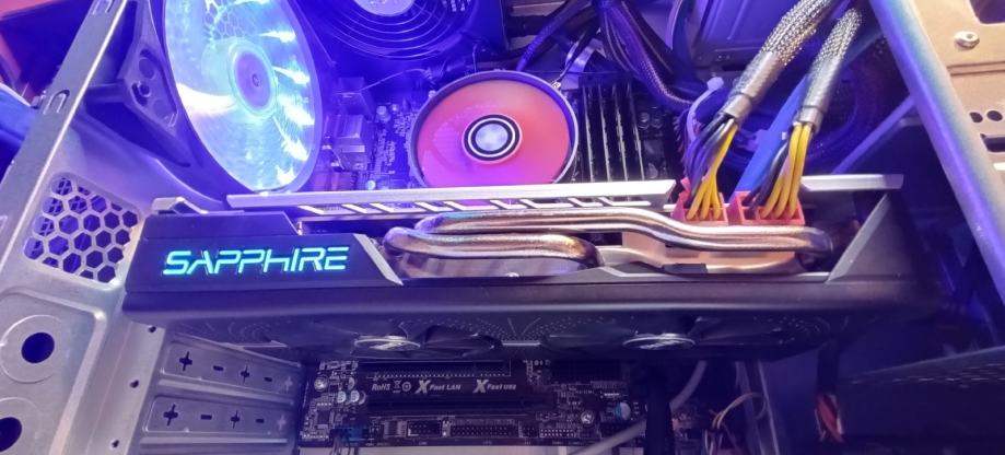 GAMING PC i5-3470S 8GB RAM AMD RX 570 4GB SSD 480GB 1TB HDD LCD 20
