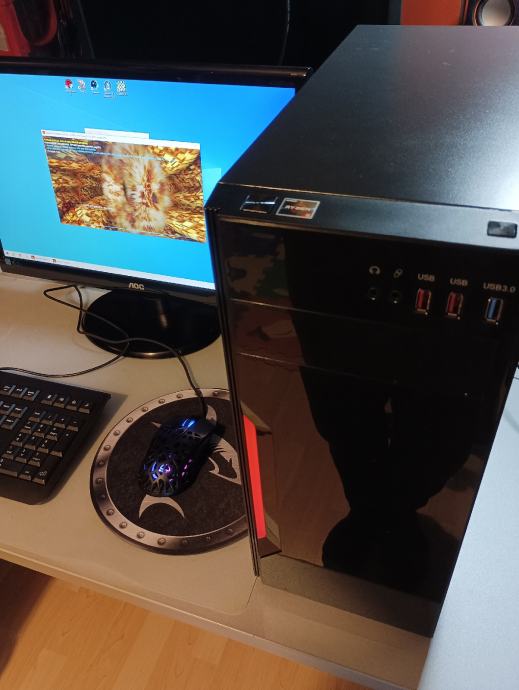 GAMING PC Ryzen 5 3600 16GB GTX 1660 Ti 6GB SSD 512GB HDD 1TB WiFi LCD