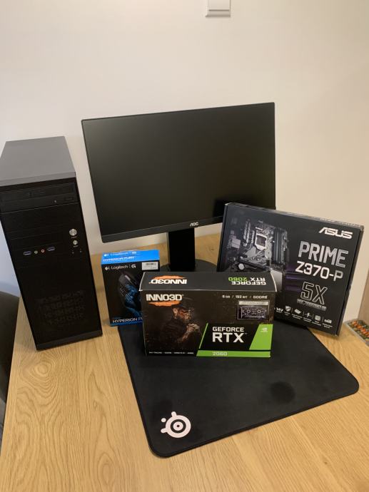 PC Gaming komplet RTX 2060 + i5 8400 + SSD + 16 GB dd3 + WiFi