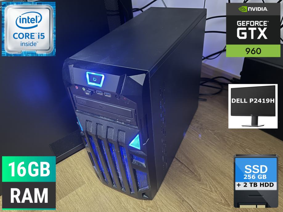 Računalnik (Core i5, Nvidia GTX960, 16gb ram) in monitor Dell P2419H