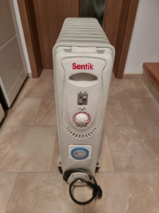 Električni oljni radiator Sentik, 2500W, s termostatom