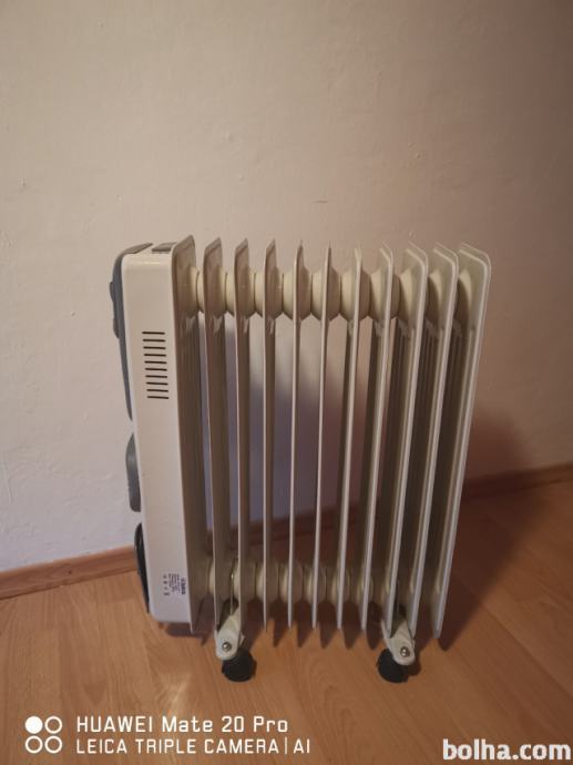 Električni oljni radiator z ventilatorjem