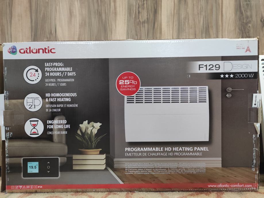 Električni radiator Atlantic F129 Design 2000w
