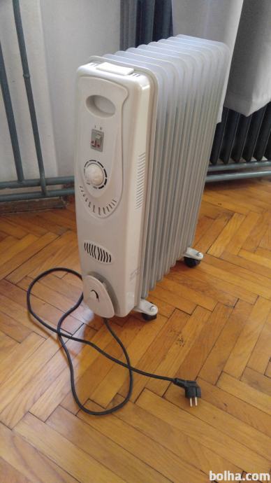 Oljni radiator 9 reber - rabljen tri mesece