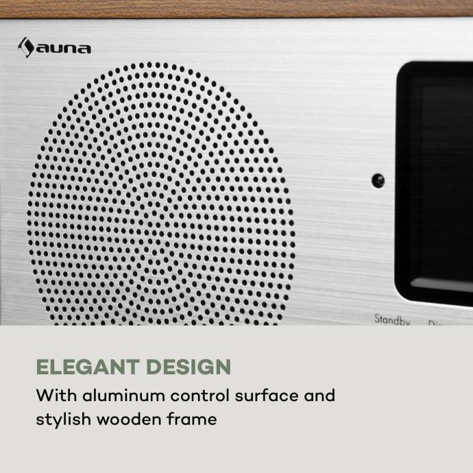 Auna Silver Star Mini, internetni radio, DAB+/UKW radio, WiFi, BT, DAB